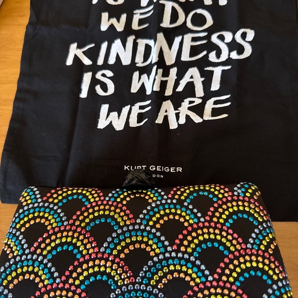 Kurt Geiger | Bags | Kurt Geiger London Rainbow Sparkle Pattern ...